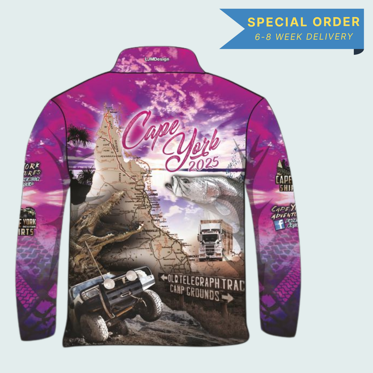 SPECIAL ORDER - Complete Cape York Purple – Fishing Shirt by LJMDesign