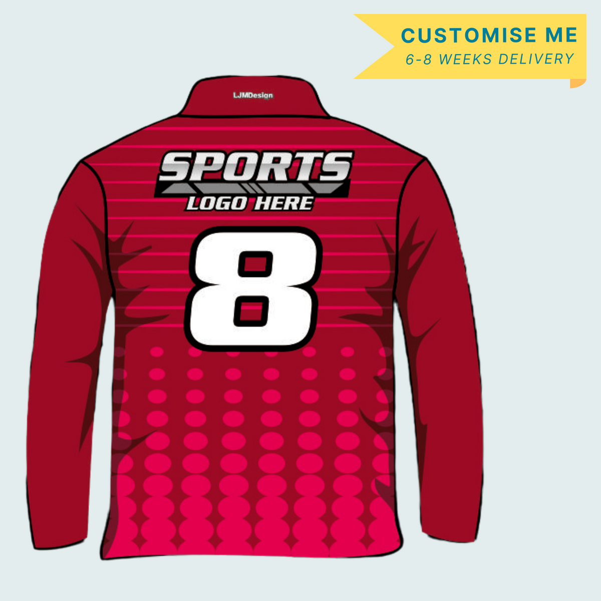 CUSTOMISE ME - Red 044 – Fishing Shirt by LJMDesign