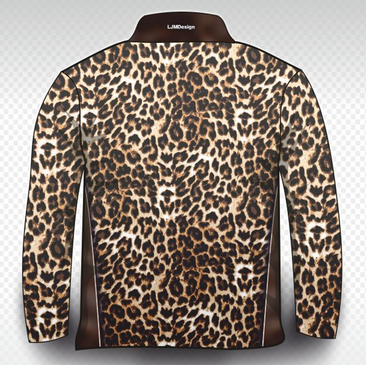 Leopard Print – Fishing Shirt by LJMDesign