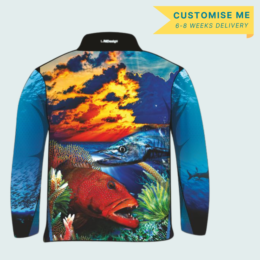 CUSTOMISE ME - Morning Trout – Fishing Shirt by LJMDesign