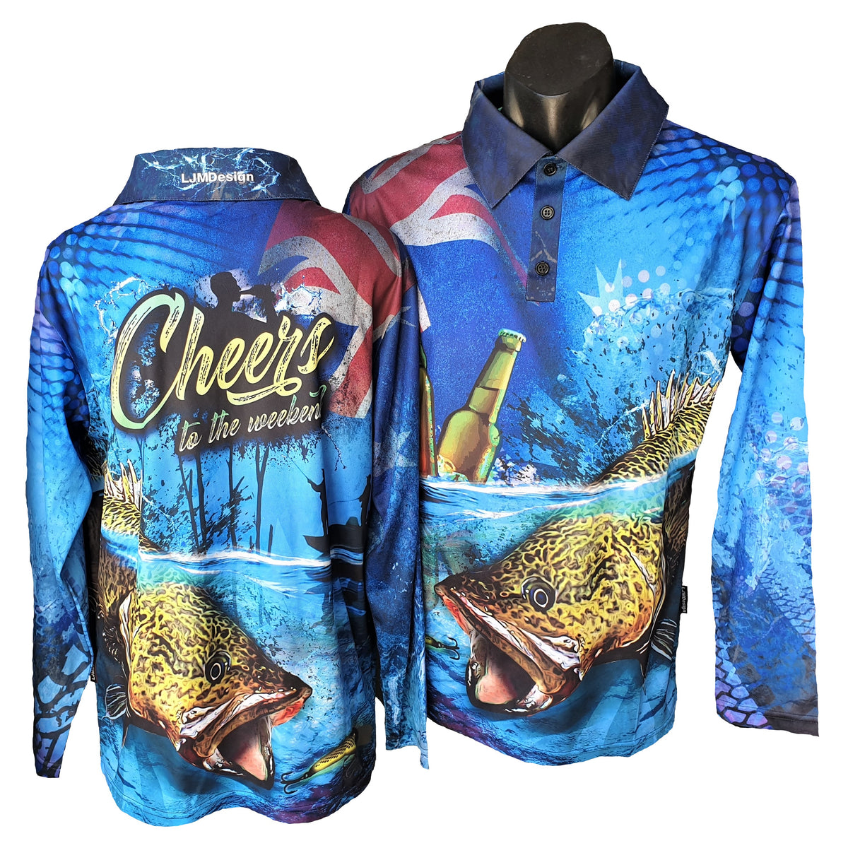 Cheers to the Weekend Murray Cod – Fishing Shirt by LJMDesign