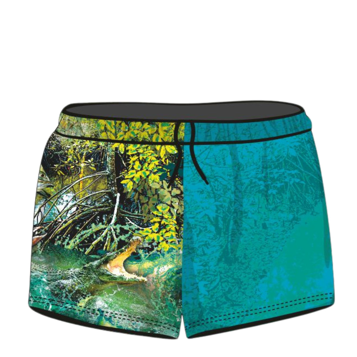 Mangrove River Trippin Green Rugby Shorts – Fishing Shirt by LJMDesign