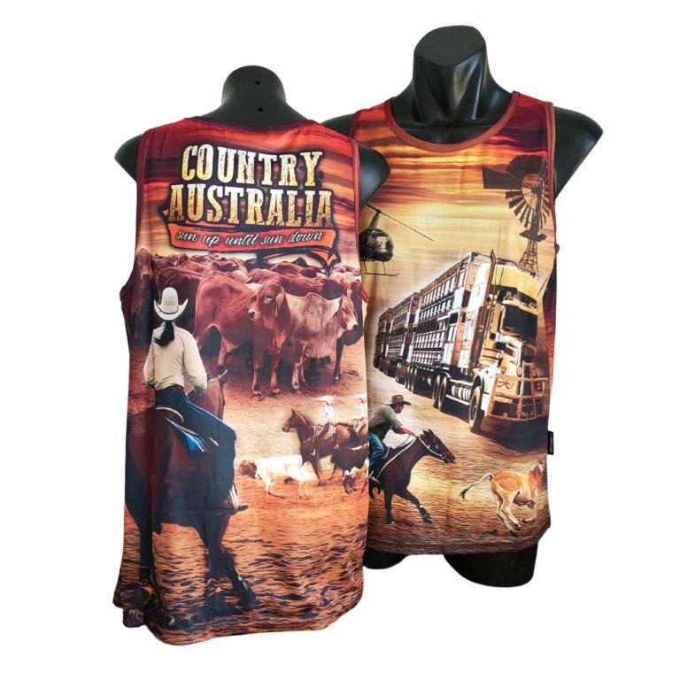 Singlet Country Australia – Fishing Shirt by LJMDesign