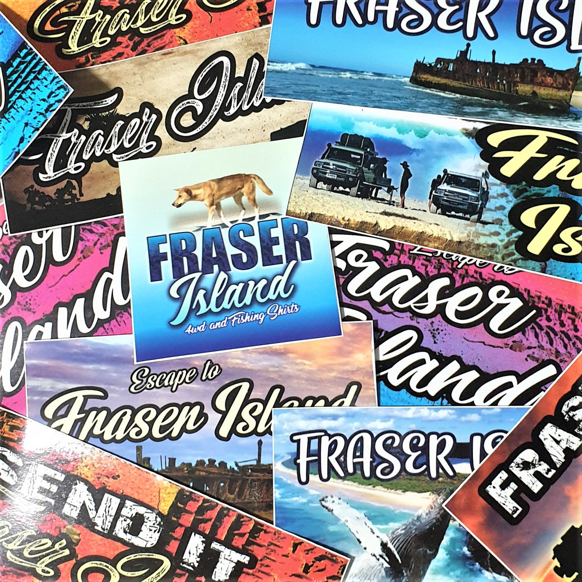 Fraser Island Sticker – Fishing Shirt by LJMDesign